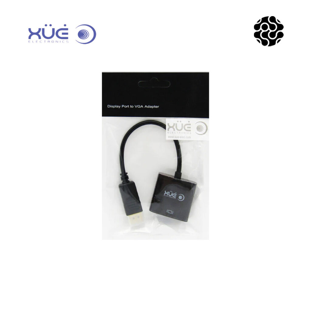 Convertidor XUE Displayport a VGA (Negro)