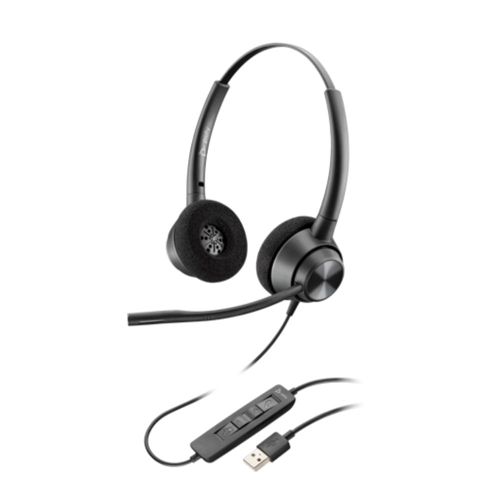 Diadema Poly EncorePro 320 QD + Adaptador DA75 USB-A/C - Wondertech ...